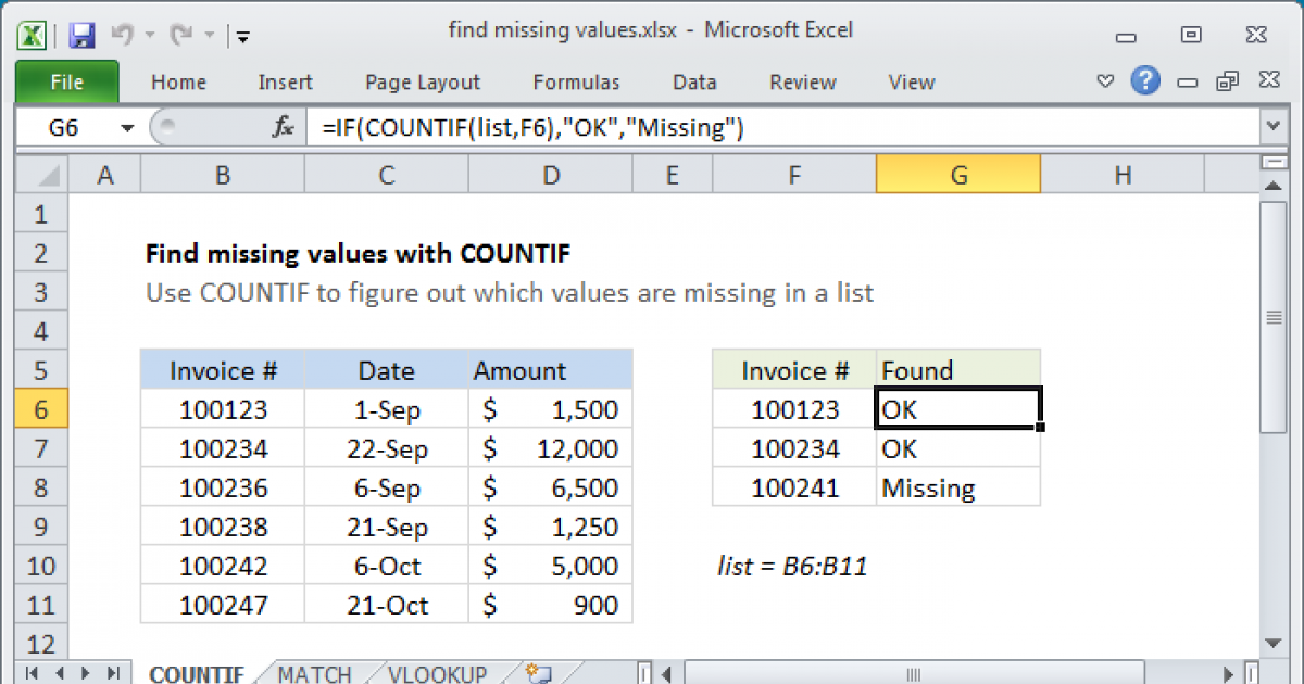Finding Missing Values In Excel - Cloud Dev Hub